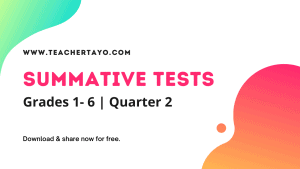 Grade 4 Summative Tests Quarter 2 for All Subjects Free Download ...